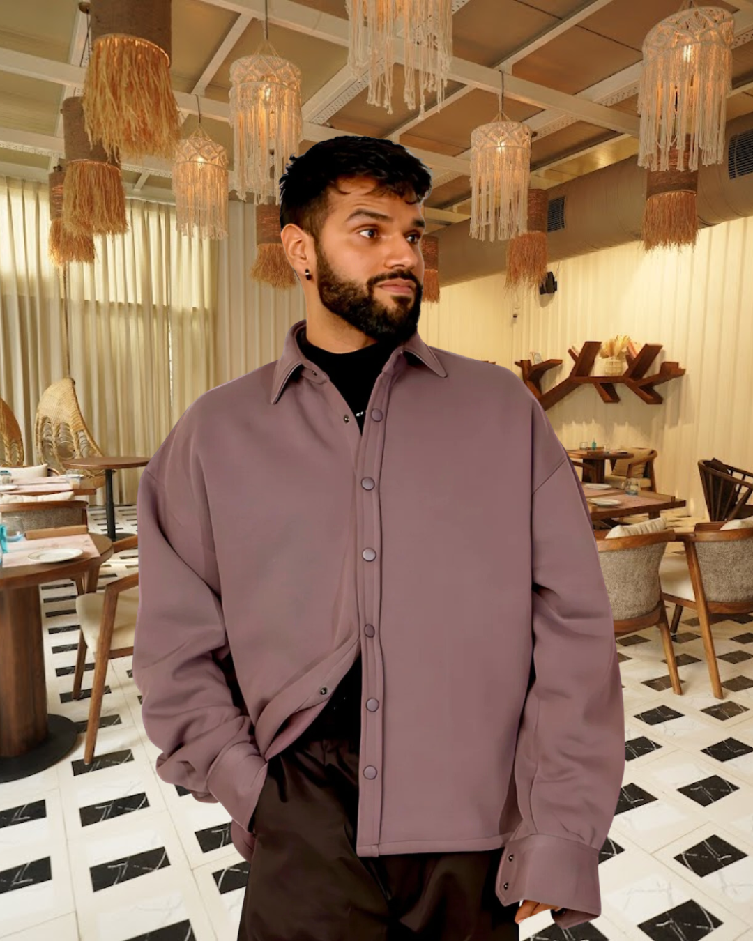 Spring Shacket - Plum – URBAN NEEDS