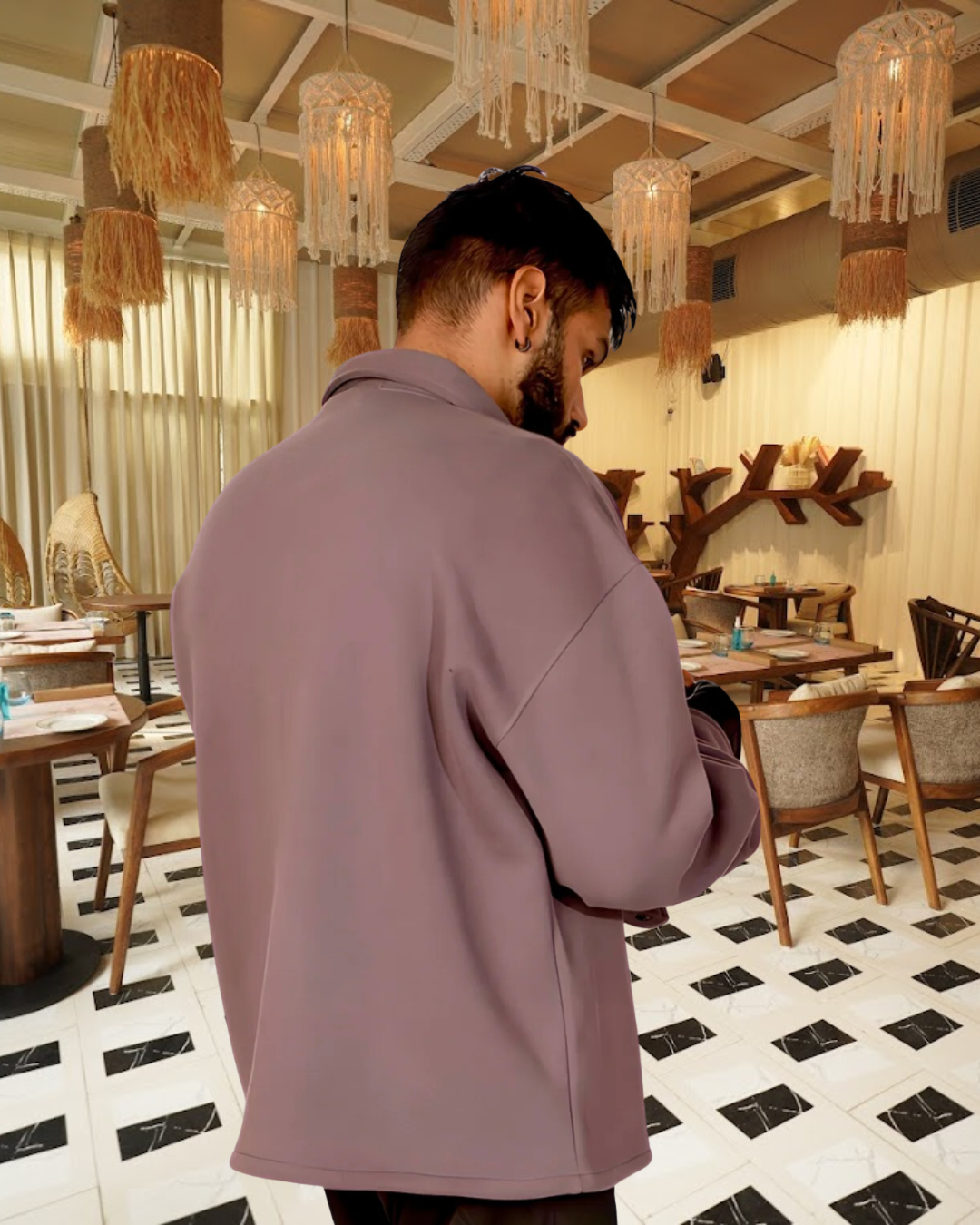 Spring Shacket - Plum – URBAN NEEDS